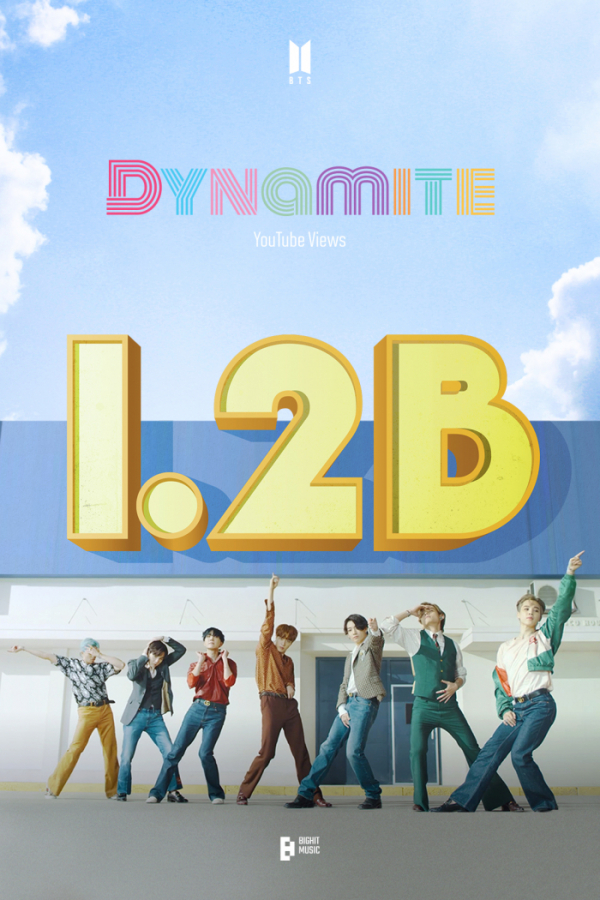 방탄소년단 ‘dynamite 뮤직비디오 12억뷰 돌파 비즈엔터