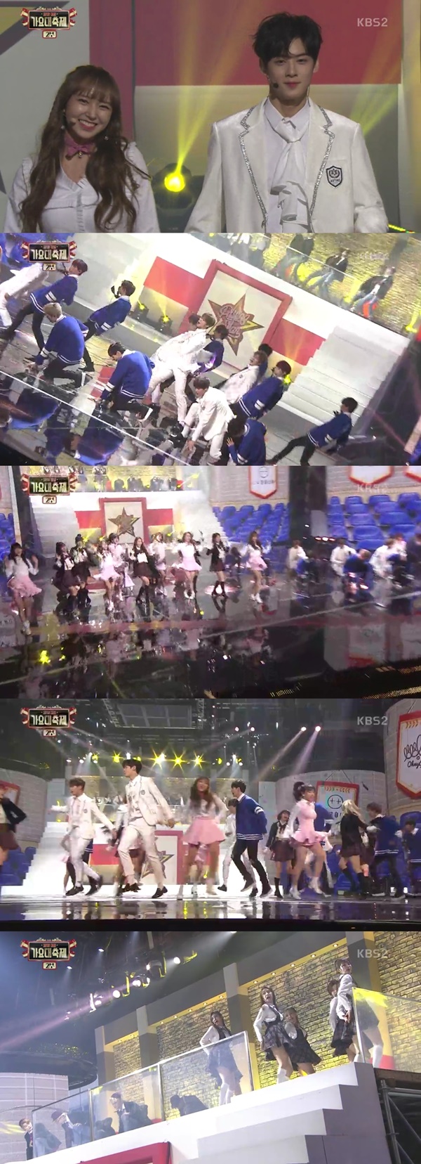 [2016 KBS 가요대축제] 라이징 스타 NCT DREAMX우주소녀X아스트로X라붐X오마이걸X업텐션, 저스틴 비버 ‘Baby’ '상큼한 매력' 발산-비즈엔터