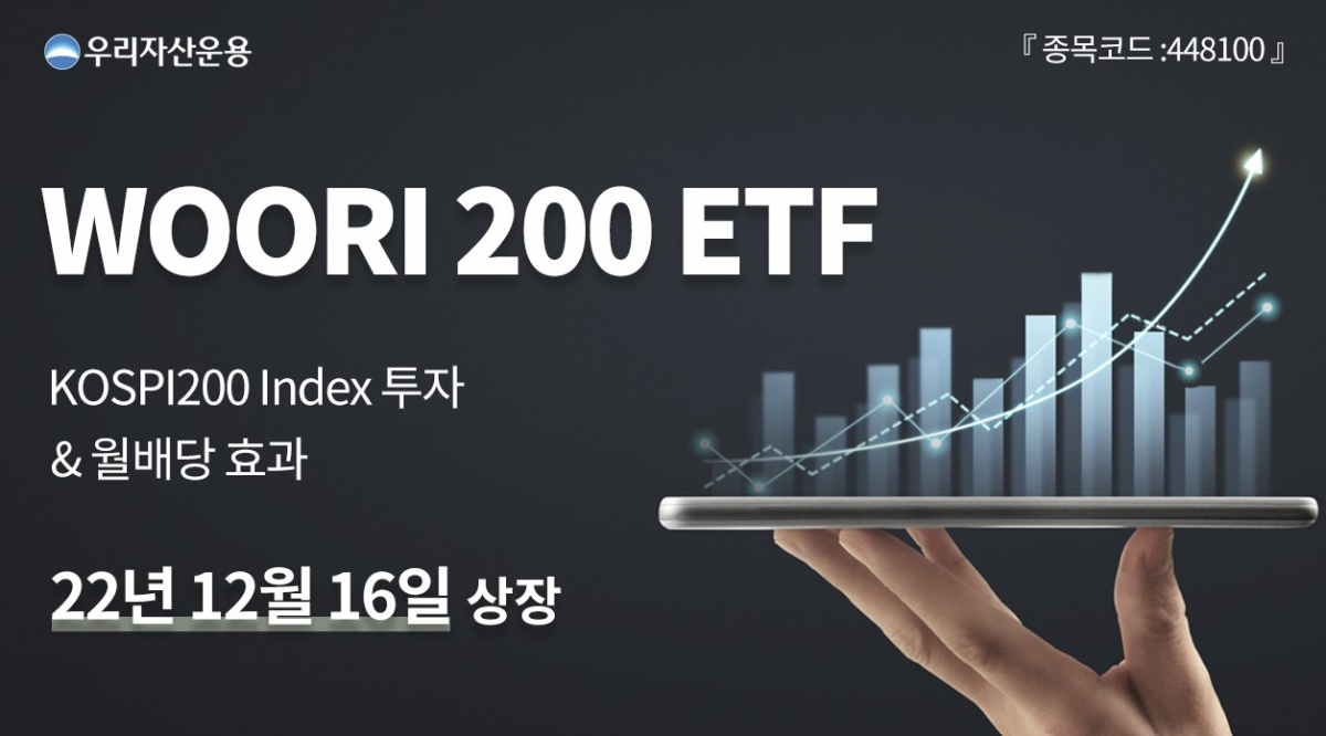 우리자산운용, ‘WOORI 200 ETF’ 16일 신규 상장...코스피200 지수 추종 - 이투데이