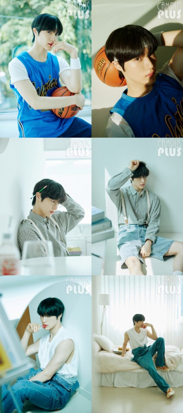 CIX 현석, 대학 매거진 커버 장식 '청량 비주얼'-비즈엔터