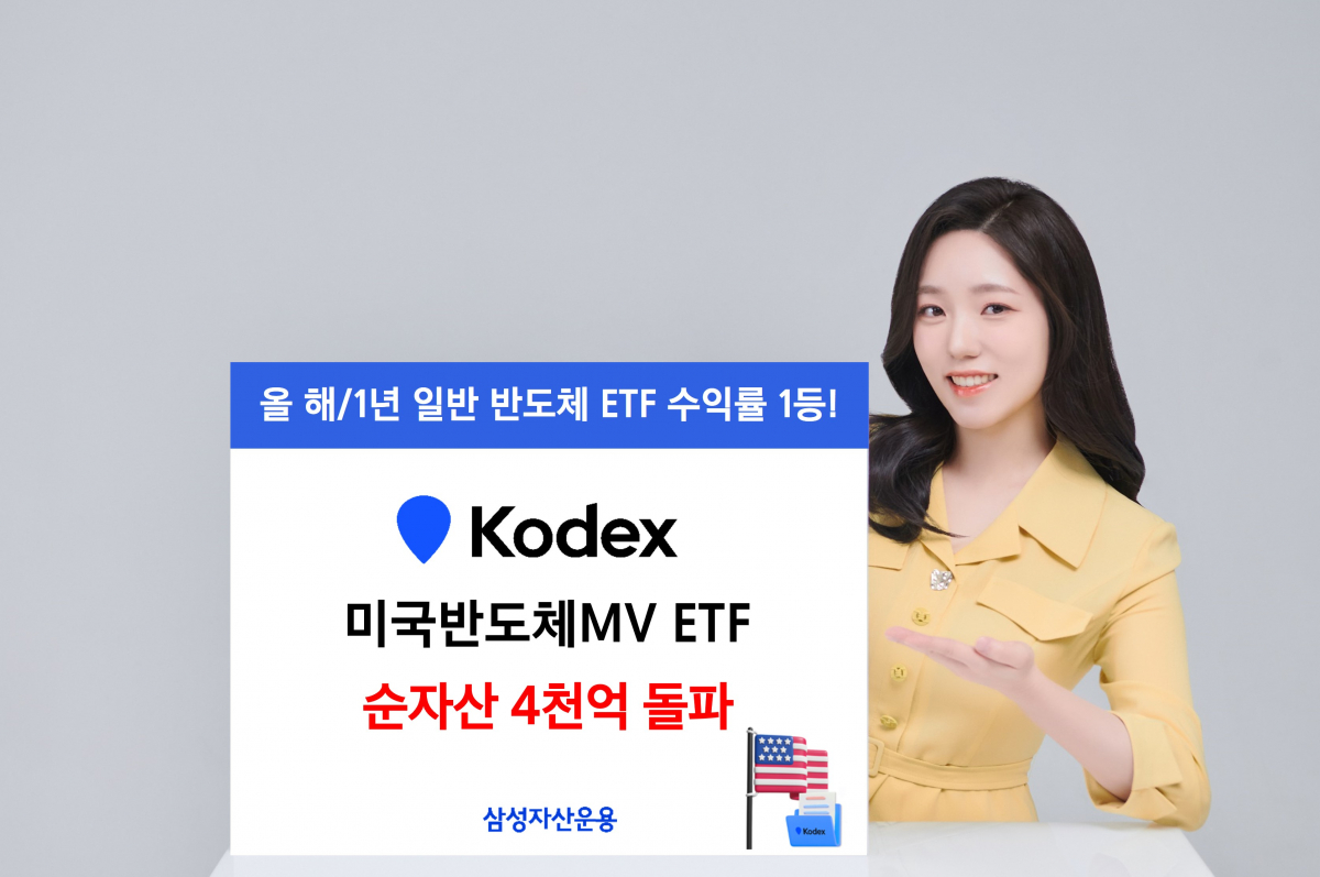 삼성운용 ‘KODEX 미국반도체MV ETF’ 수익률 순자산 4000억 돌파 - 이투데이