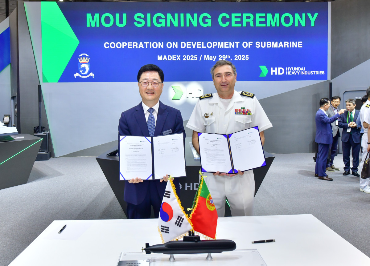 HD현대중공업, MADEX서 포르투갈 해군과 '업무협약' - 이투데이